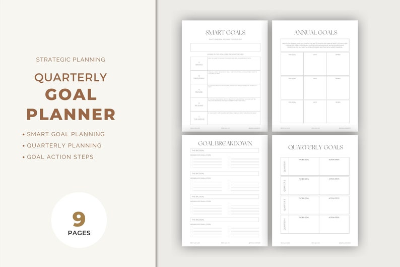 Goal Setting Daily Weekly Monthly Goal Setting - Etsy