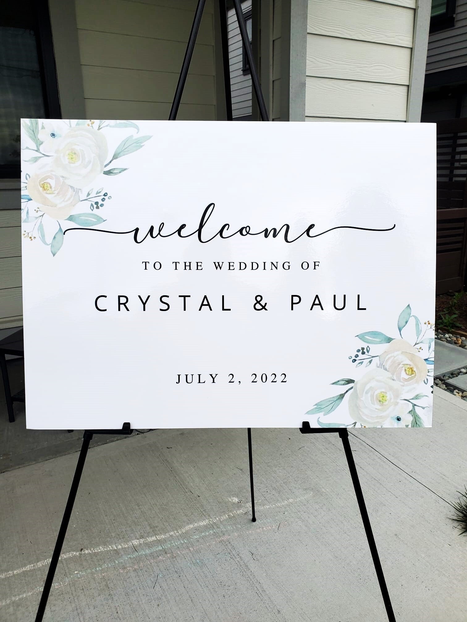 Editable Welcome Sign, Welcome Sign Template, Floral Welcome Sign, DIY ...