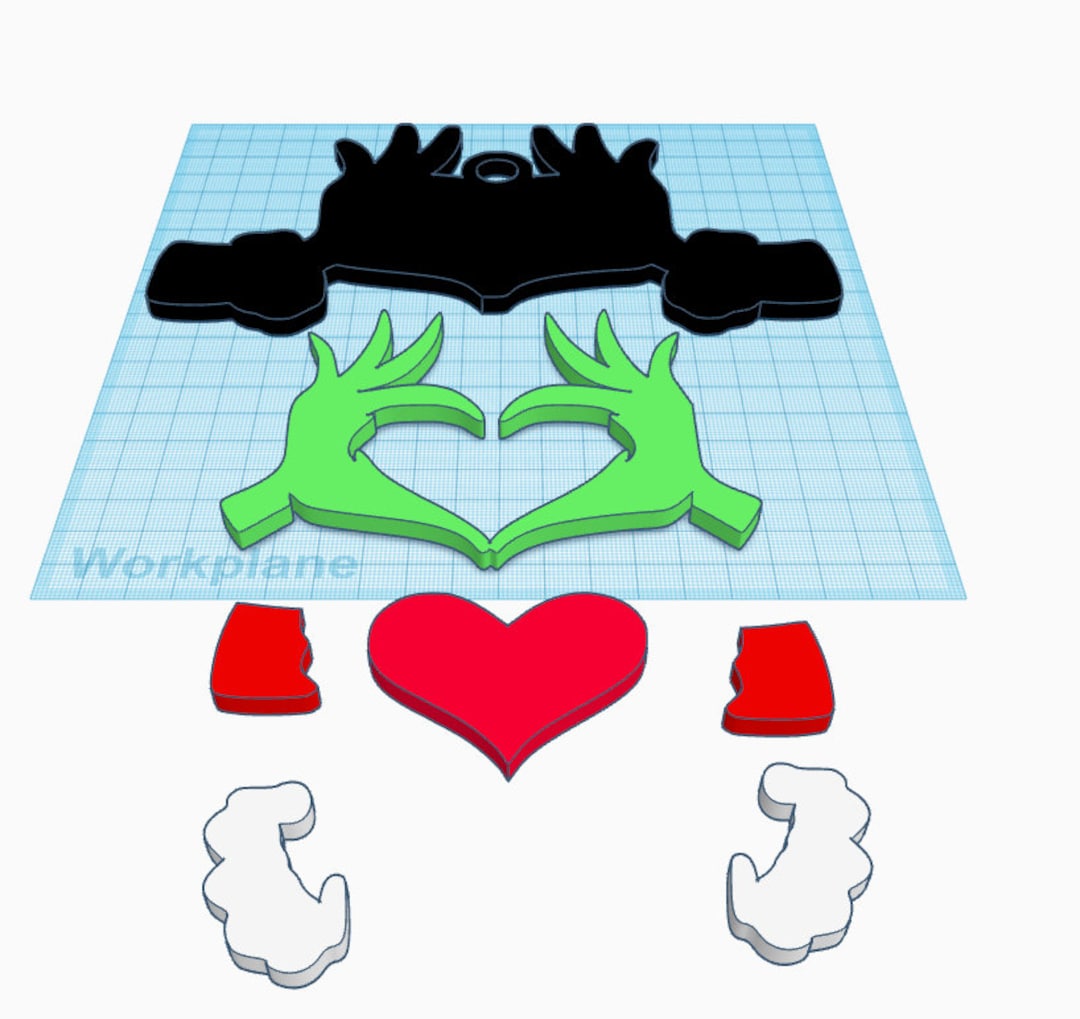 Grinch Heart Hands Ornament, Grinch Ornament, Personalized Grinch, the ...