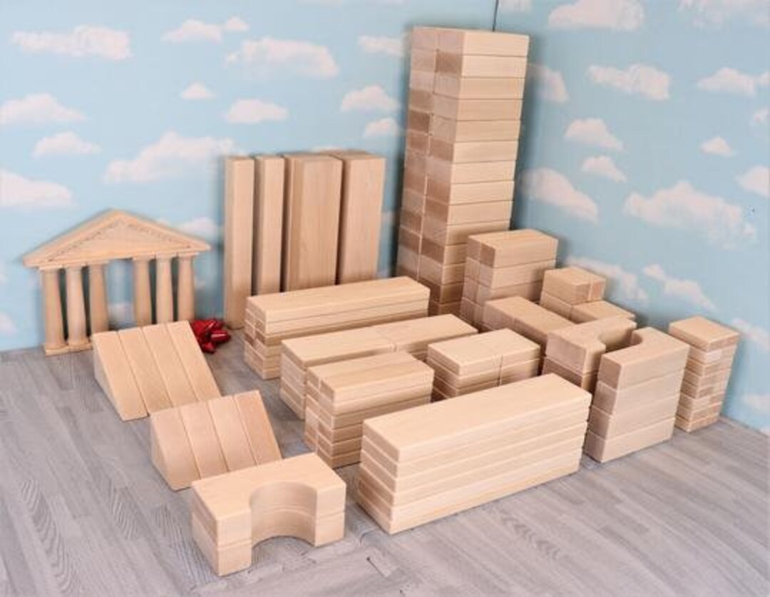 Wood Toy Block Set WS300 - Etsy