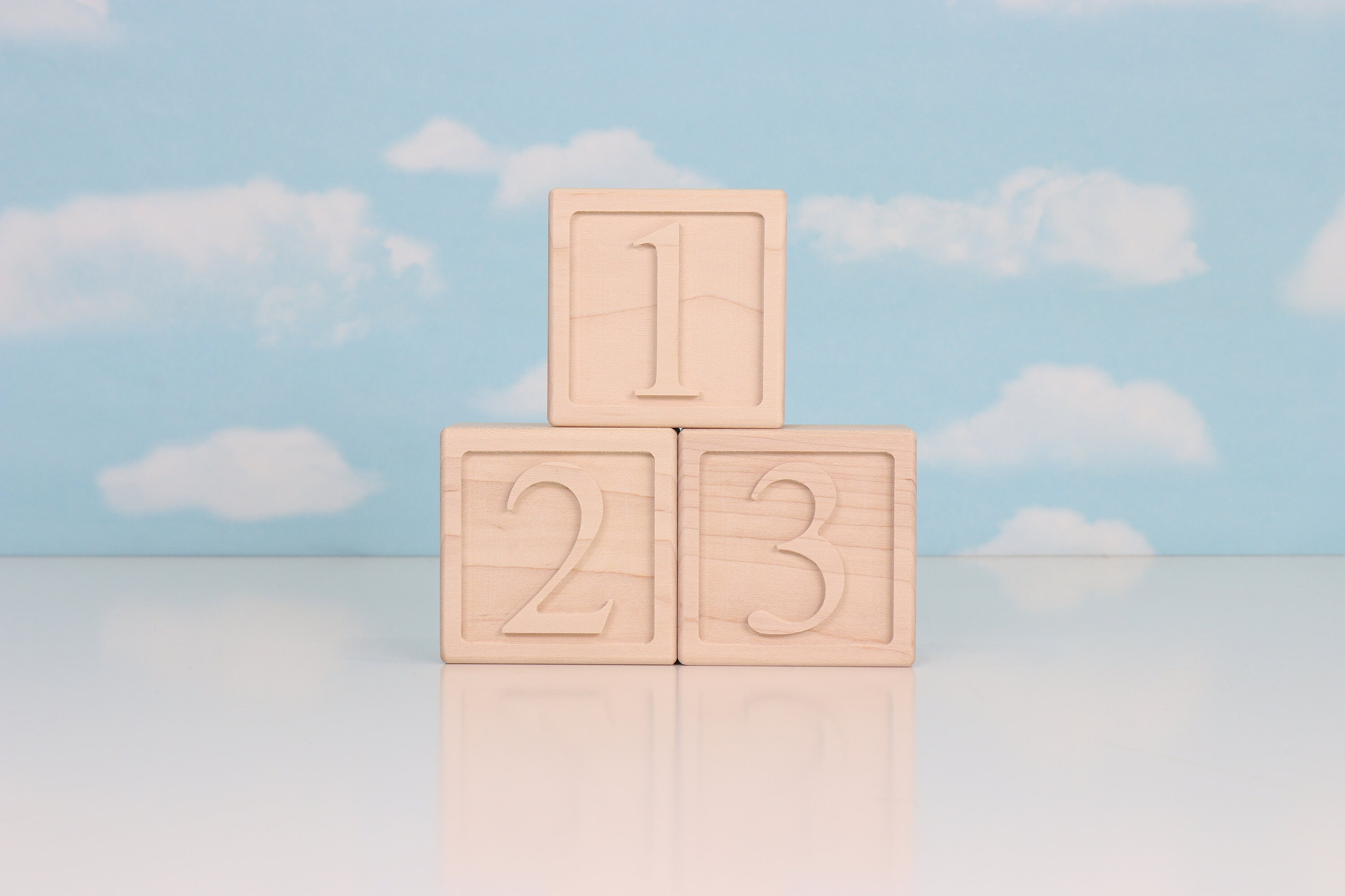 Wooden Alphabet Blocks for Toddlers and Babies Number Set - Etsy