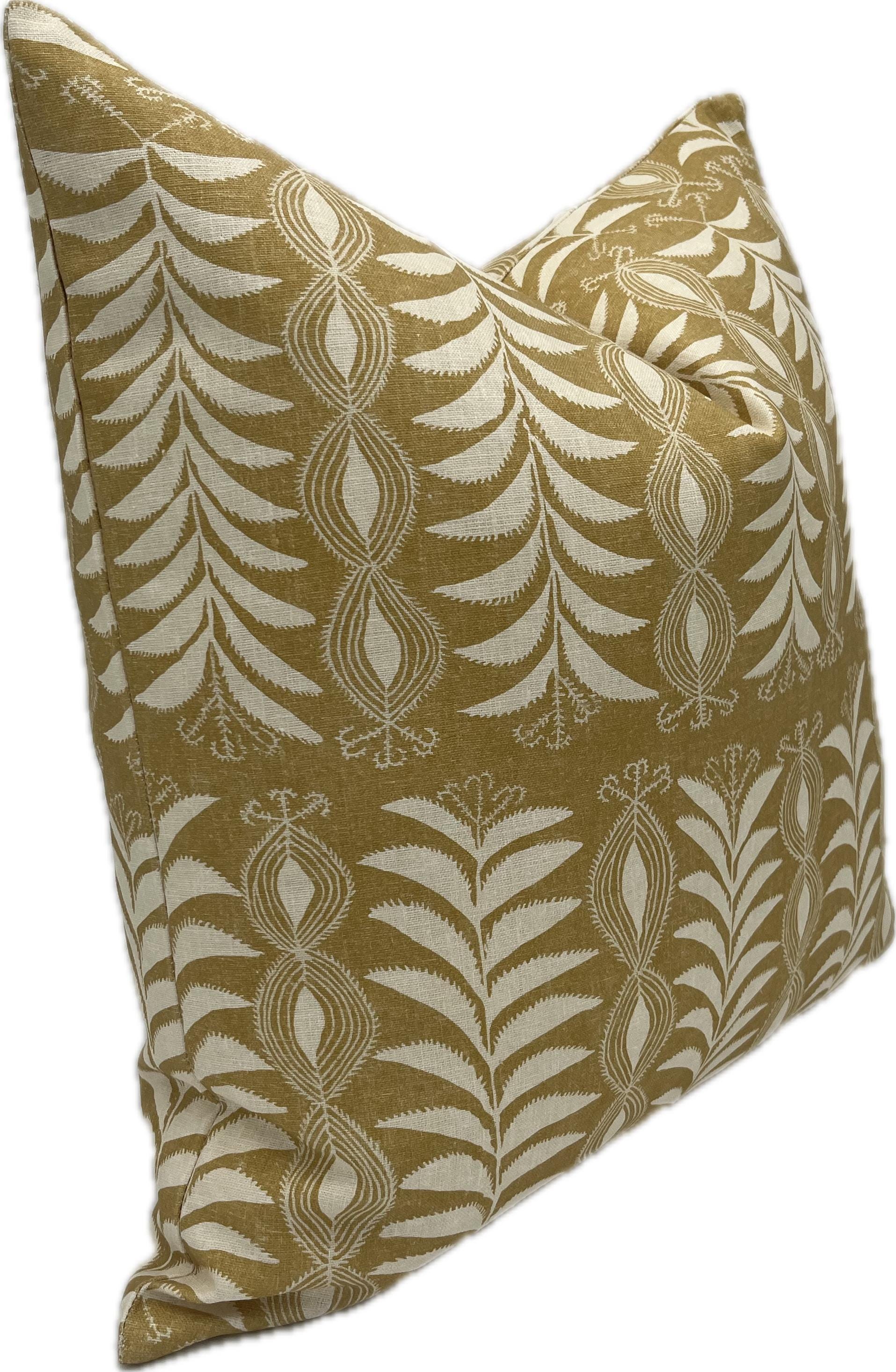 Penny Morrison Little Zanzibar Yellow Fabric Double Sided Cushion Cover ...