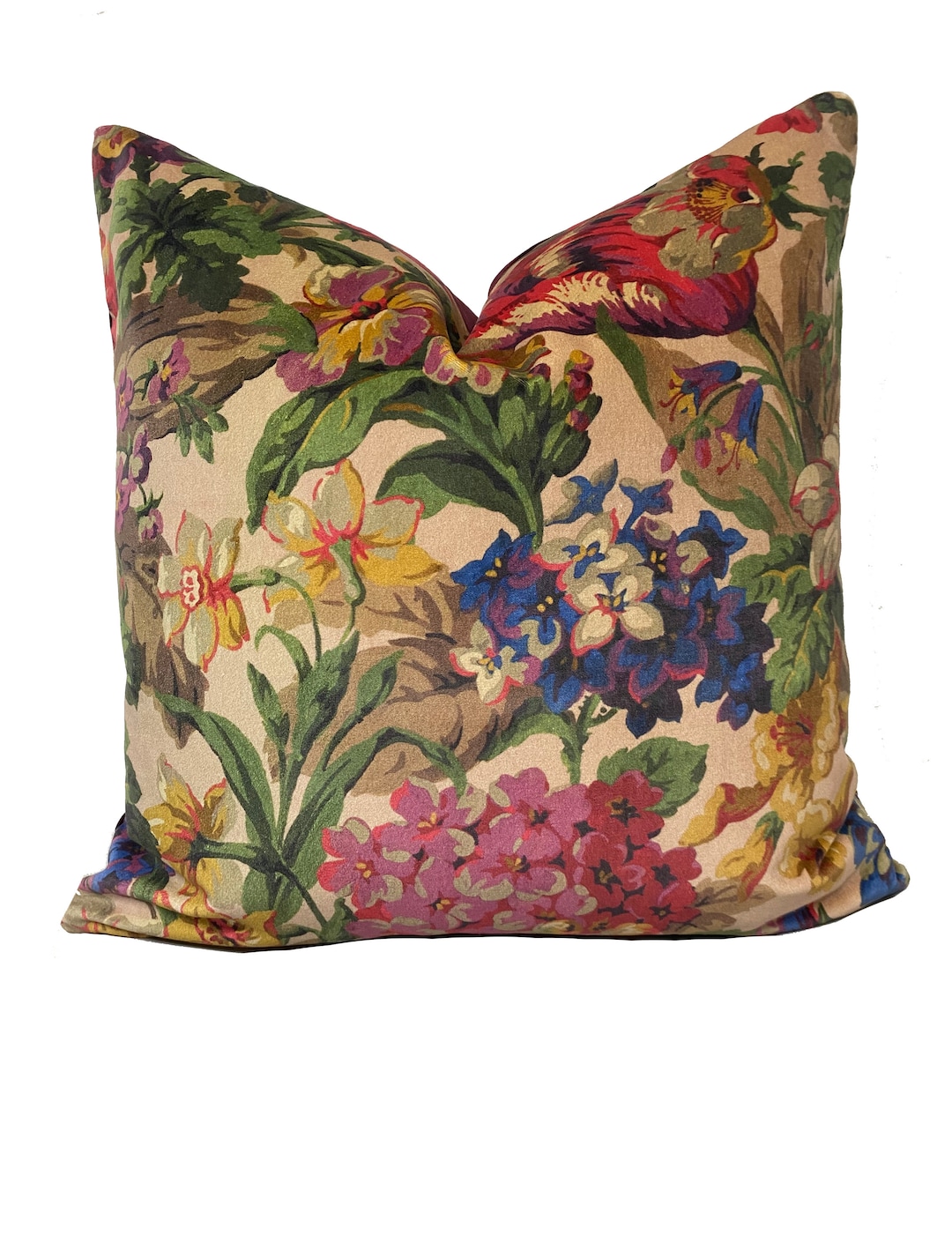High End Luxury Designer Velvet Floral Alabaster Handmade Cushion Cover ...