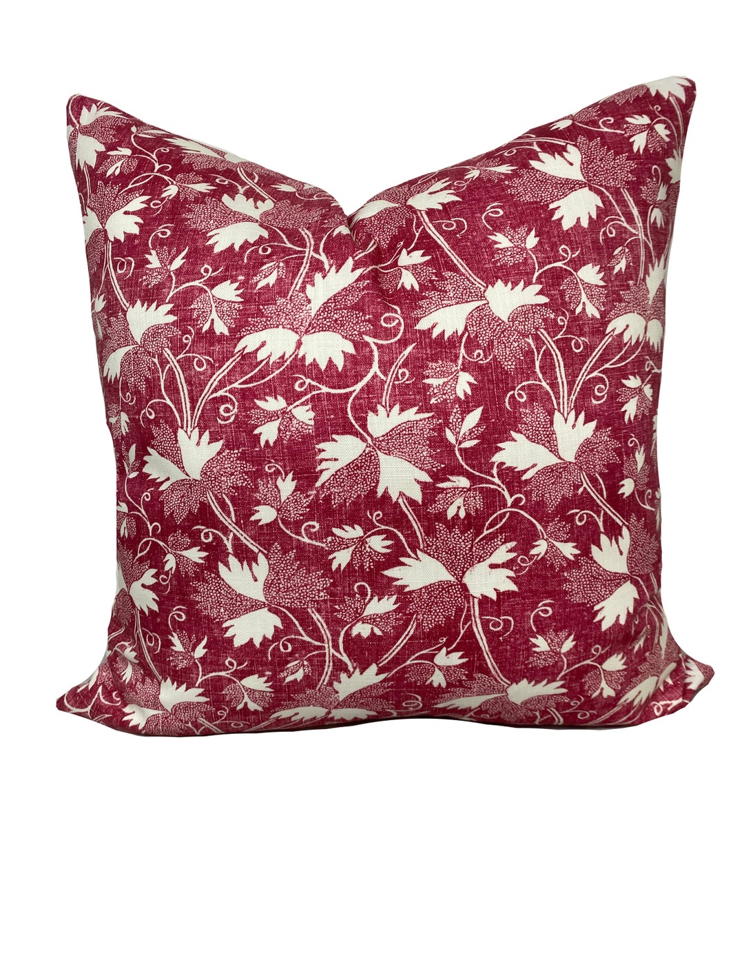 Thibaut Chester Anna French Raspberry Cushion Cover Pillow Cover Double ...