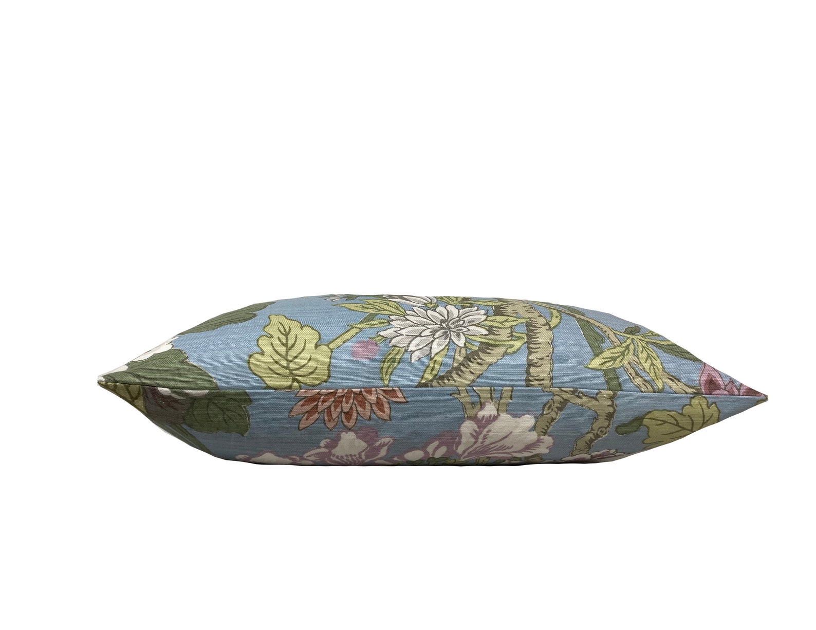G.P & J Baker Magnolia EAU DE NIL Linen Double Sided Cushion Cover ...