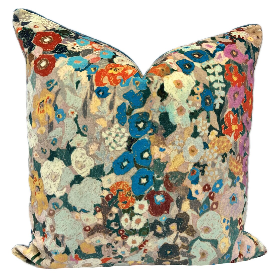 High End Luxury Designer Velvet Floral Gardens 'AUTUMN' Handmade ...