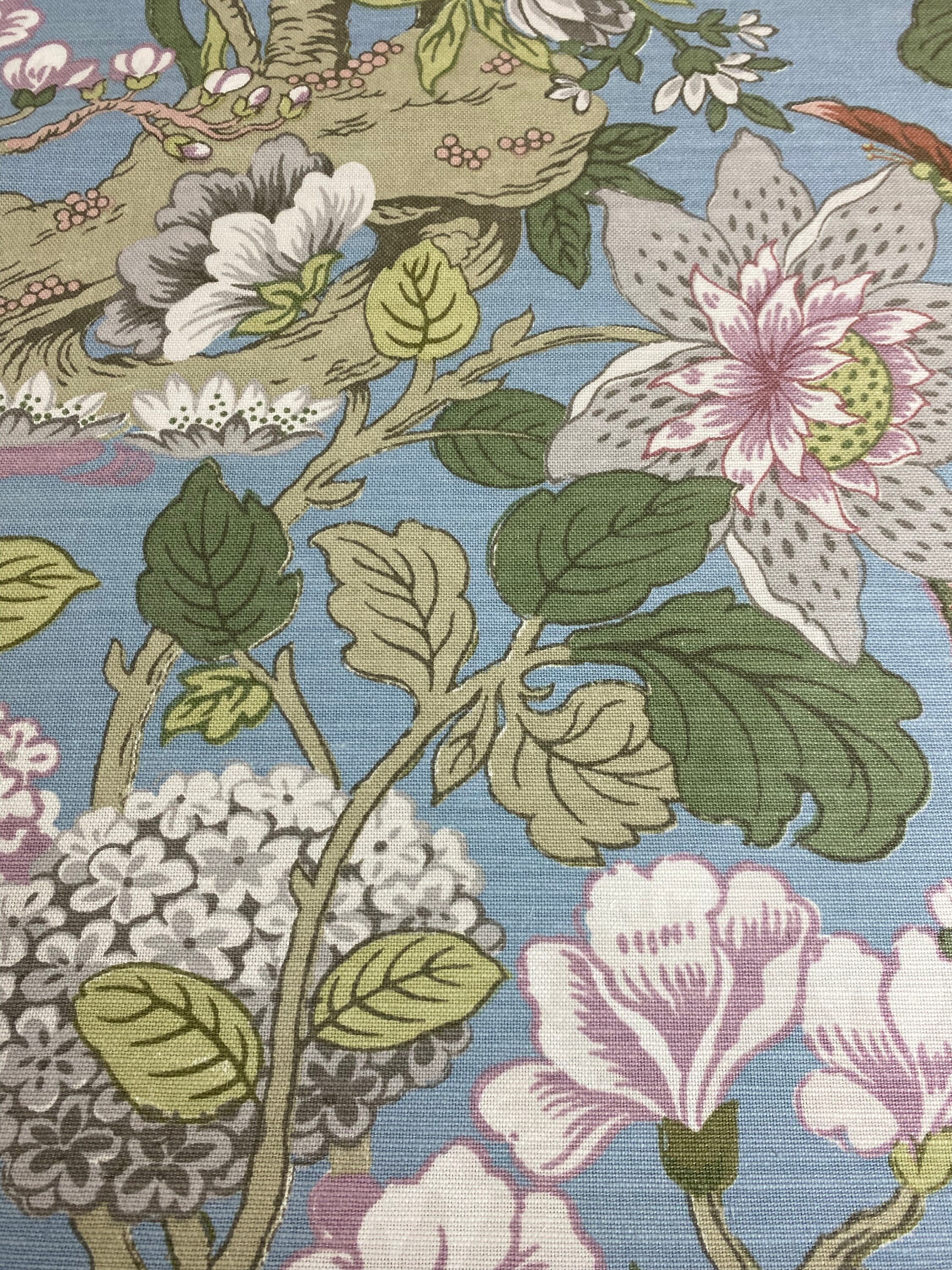 G.P & J Baker Magnolia EAU DE NIL Linen Double Sided Cushion Cover ...