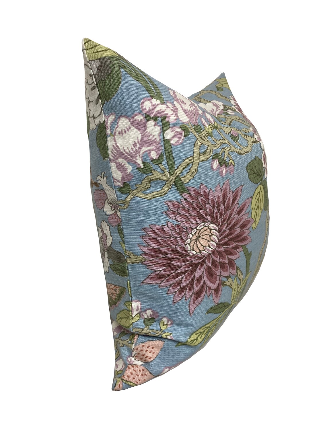 G.P & J Baker Magnolia EAU DE NIL Linen Double Sided Cushion Cover ...