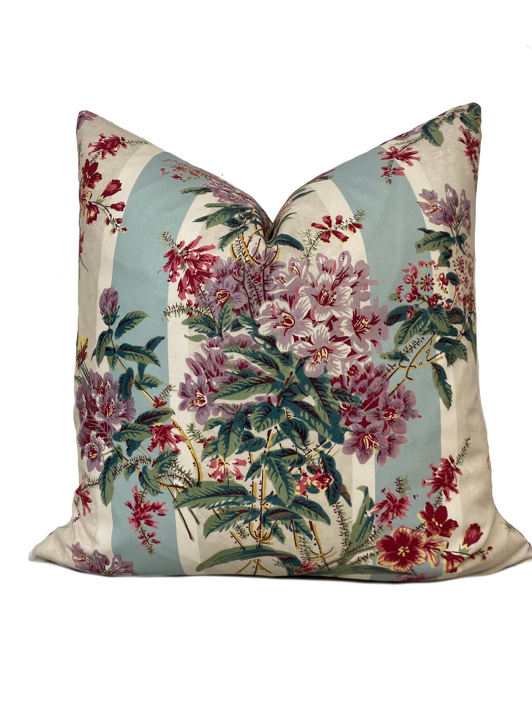 Lisa Fine Mirabel Lilac Cotton Cushion Cover Pillow Cover Double Sided ...