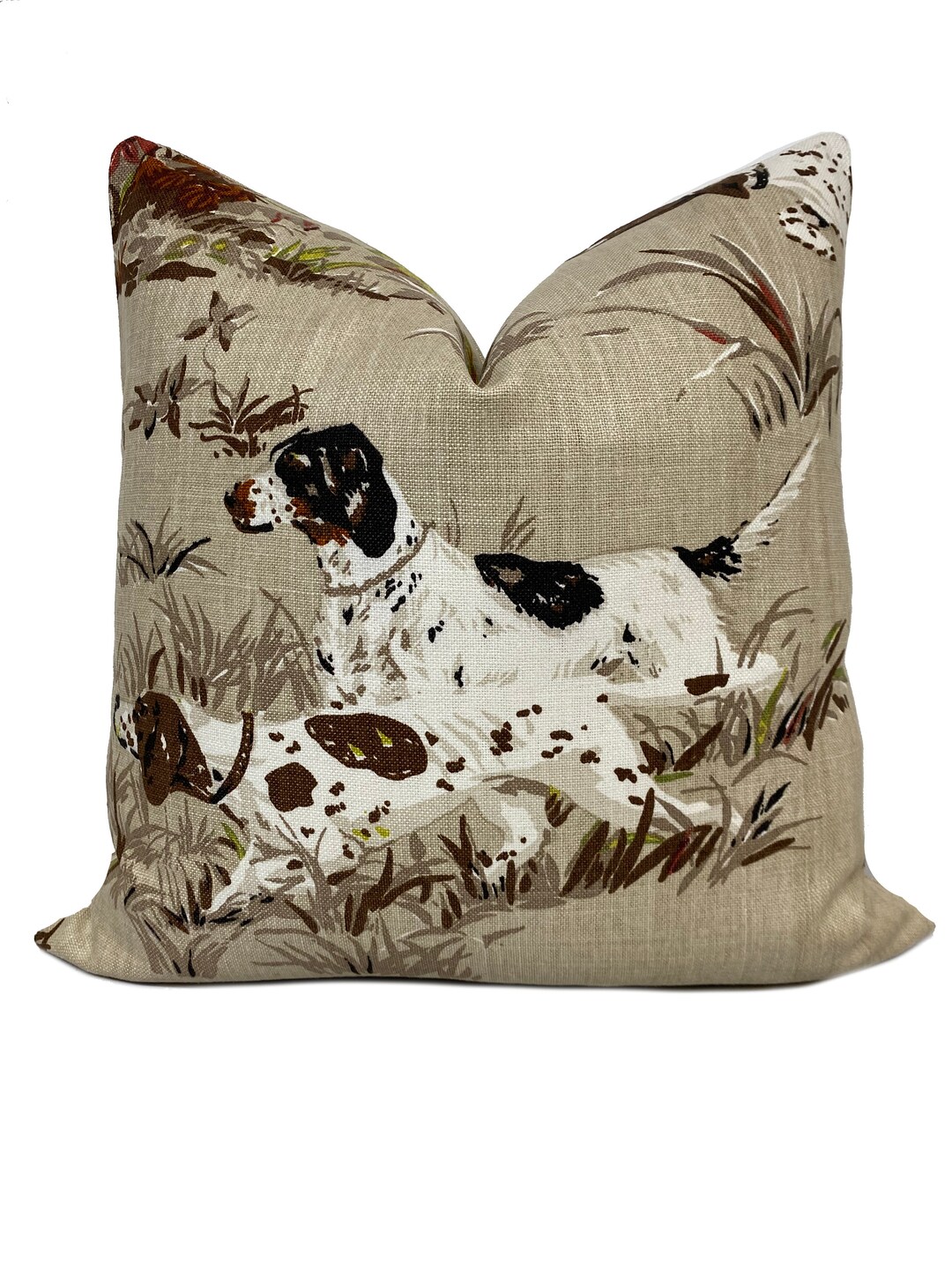 Schumacher POINTERS Tan Cushion Cover Pillow Cover Double Sided - Etsy