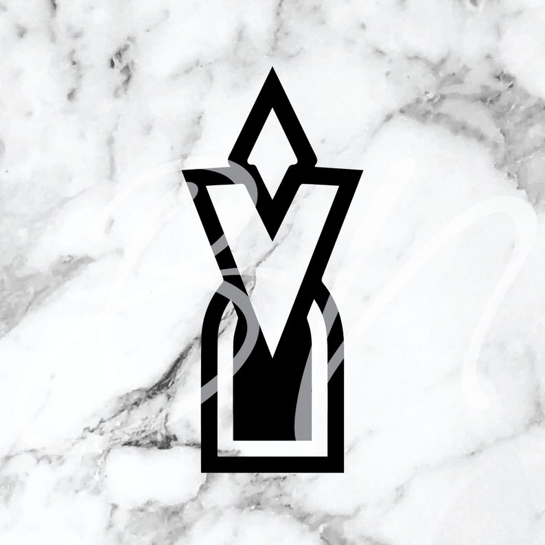 Skyrim Waypoint Marker Vinyl Decal Sticker Car Decal | Etsy