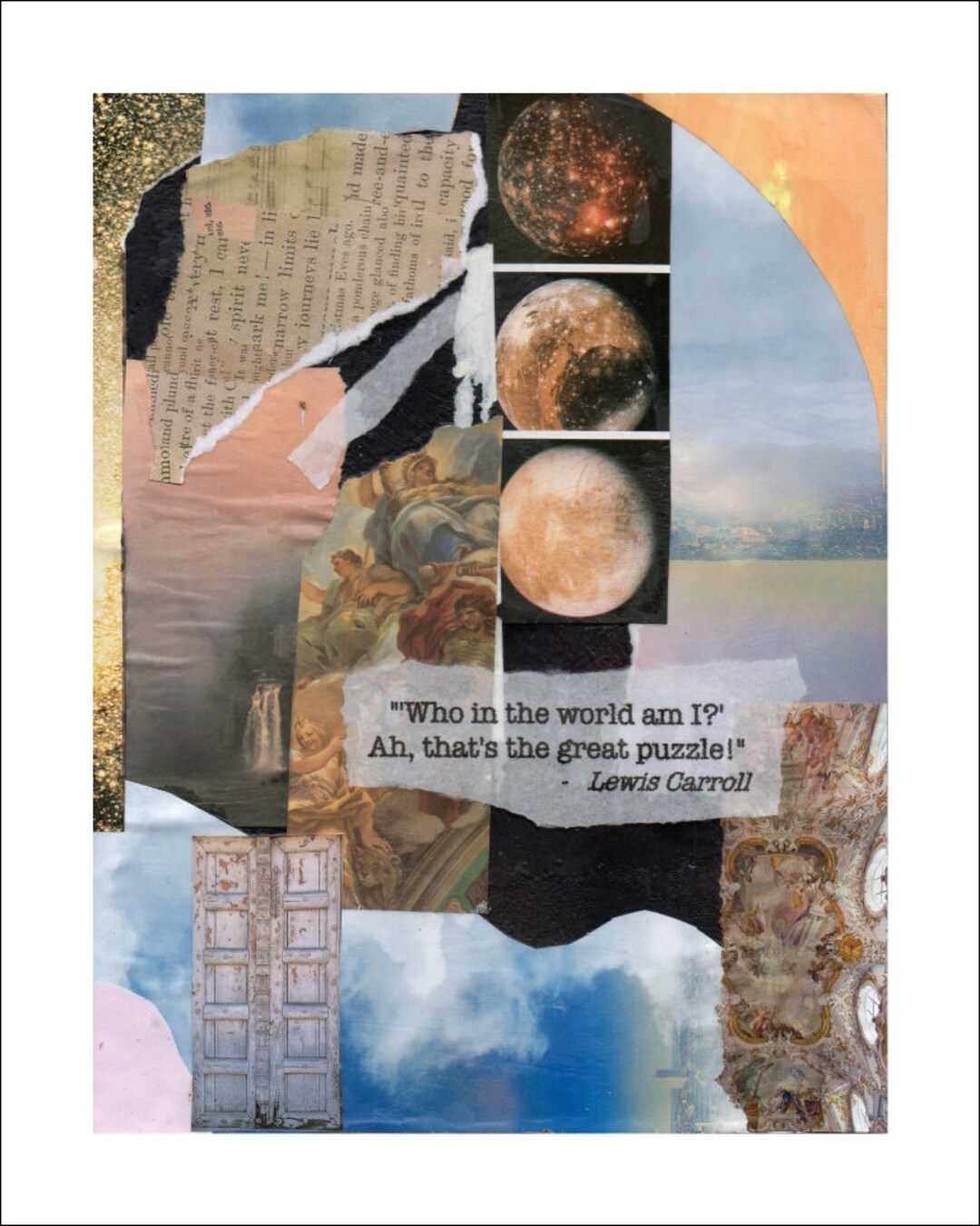 Who in the World Am I? - Collage Art - Etsy
