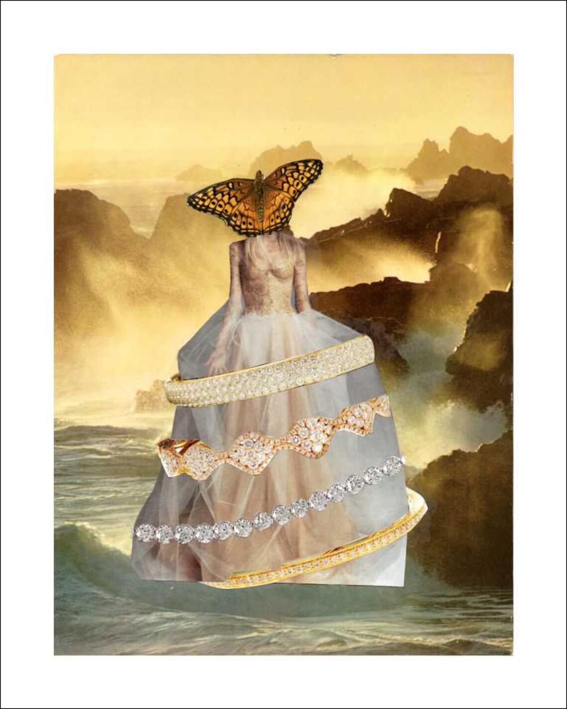 Ethereal Collage Art Print - Etsy