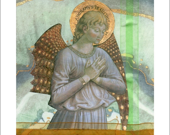 Angel Collage Art Print - Etsy