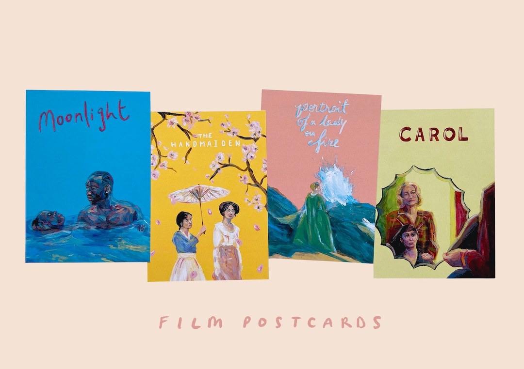 Film Postcards (4 Pack) - Etsy