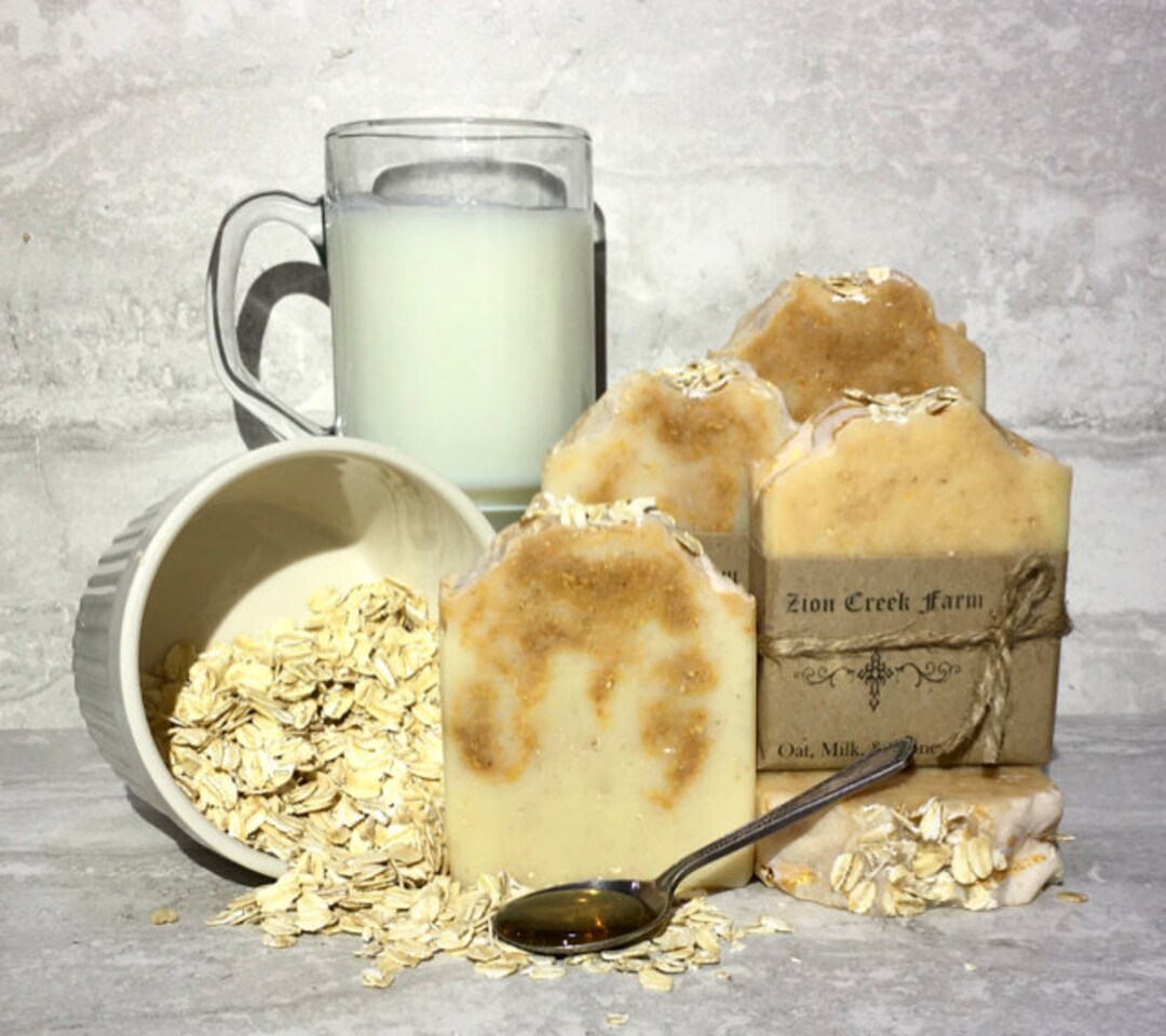 Goat Milk Soap Oatmeal Milk And Honey Etsy