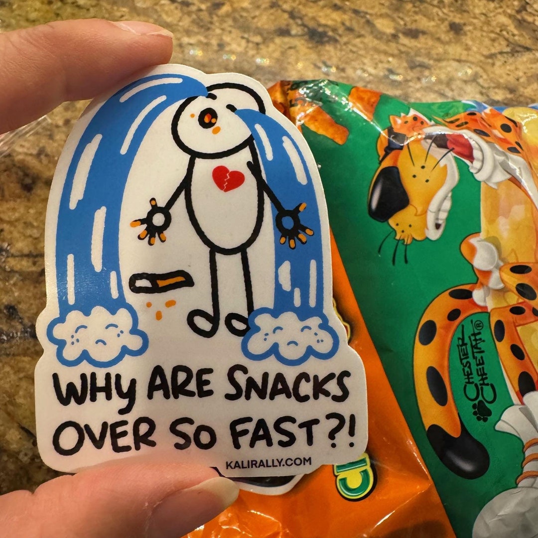 Funny Snacks Sticker Pack Food Cheese Doodles Gamers Odd Silly Quirky ...