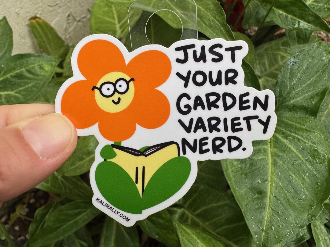 Plant Nerd Sticker Gardener Sticker House Parent Slow Living Botanist ...