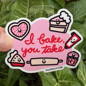 Cute Baking Sticker Funny Food Sticker Foodie Love Food Gift Cooking ...
