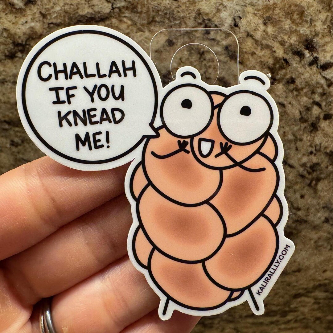 Challah Sticker Funny Food Sticker Pack Foodie Love Food Gift Cooking ...