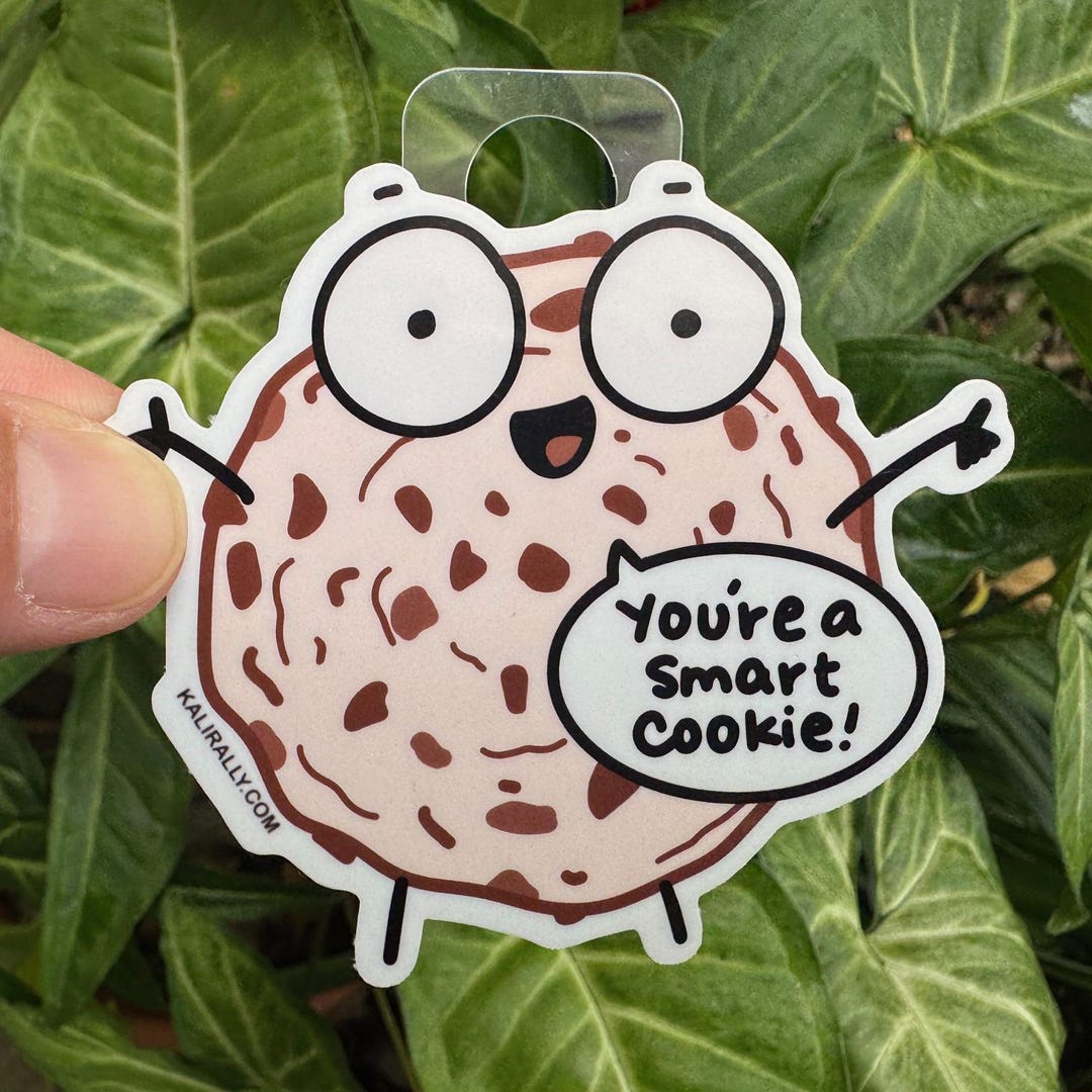 Smart Cookie Sticker Funny Food Sticker Pack Foodie Love Food Baker ...