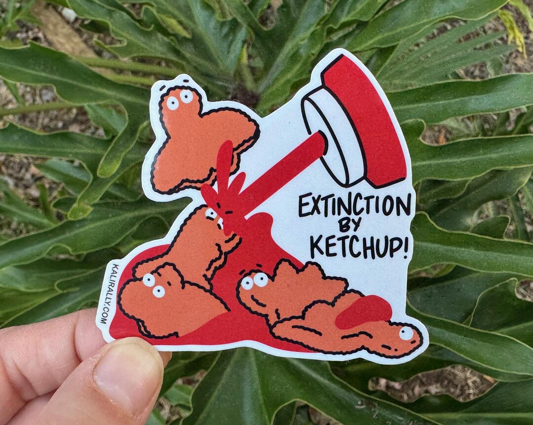 Chicken Nugget Sticker I Love Chicken Nuggets Sticker Dinosaur Nuggets ...