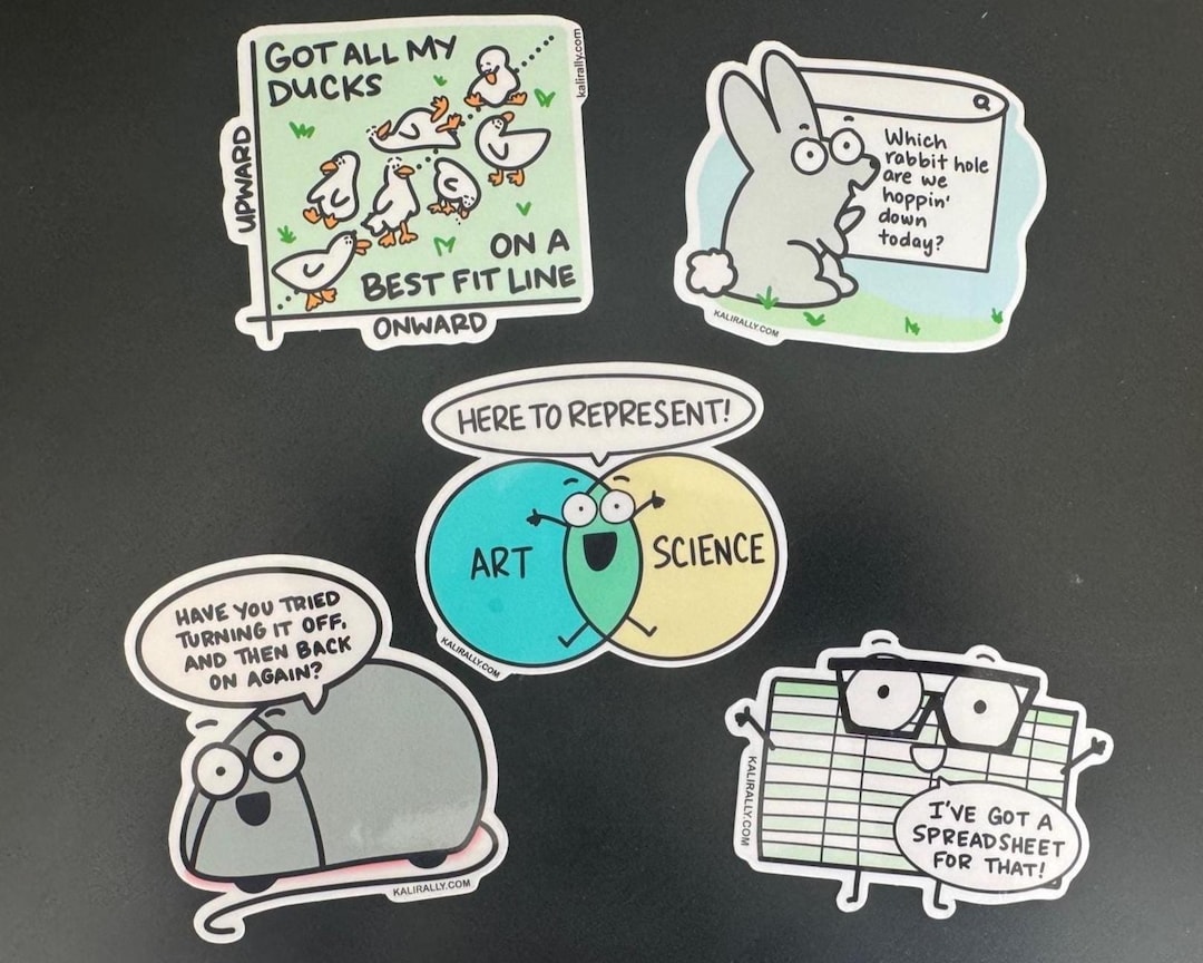 Funny STEM Sticker Pack Vinyl Decals Math Stickers Science Stickers ...