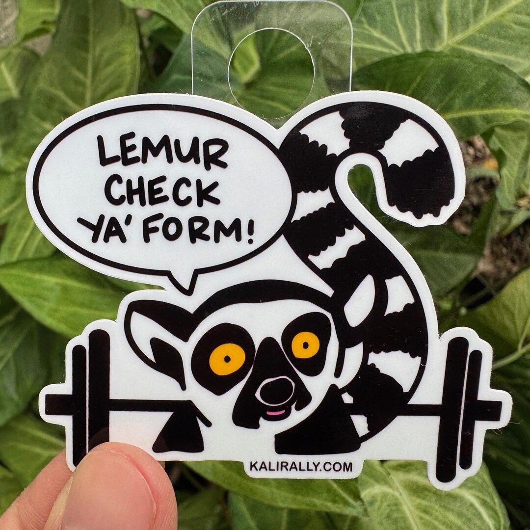 Funny Gym Sticker Pack Animal Personal Trainer Gift Waterproof Decals ...