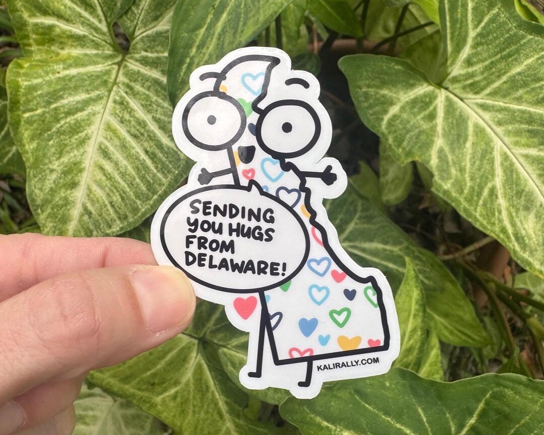 Delaware Stickers Delaware Decals Get Well Soon Stickers Long Distance ...