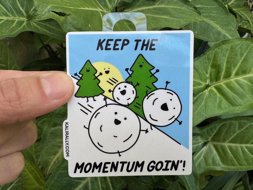 Motivational Stickers Affirmation Support Keep the Momentum Going ...
