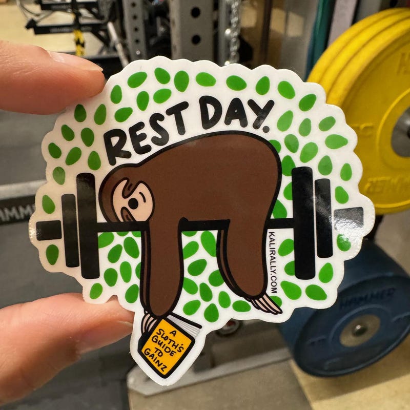Resting Sloth Sticker - Etsy