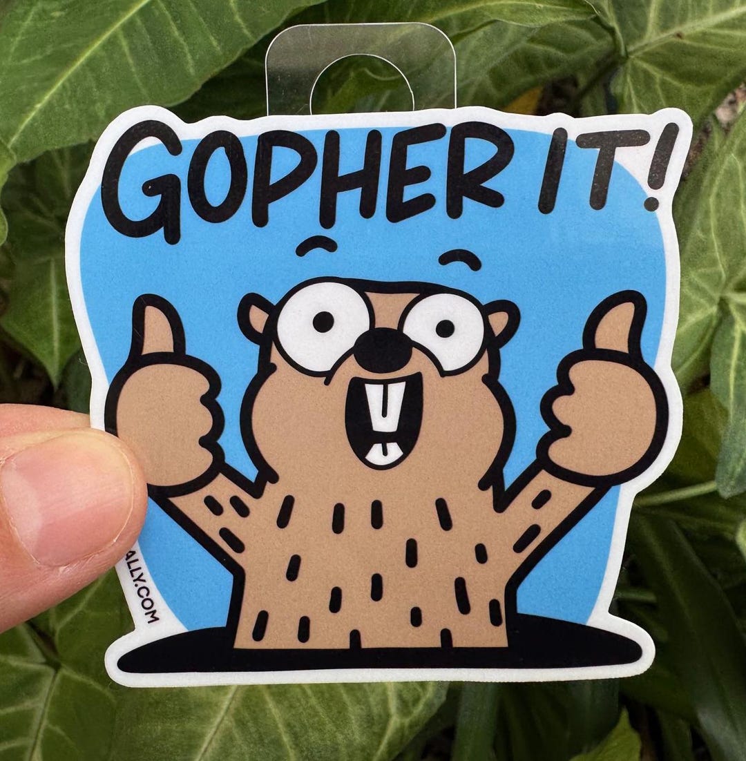 Self-care Sticker Pack Mental Health Self Love Happy Growth Funny Gopher Pun Motivate Goal Vinyl ...