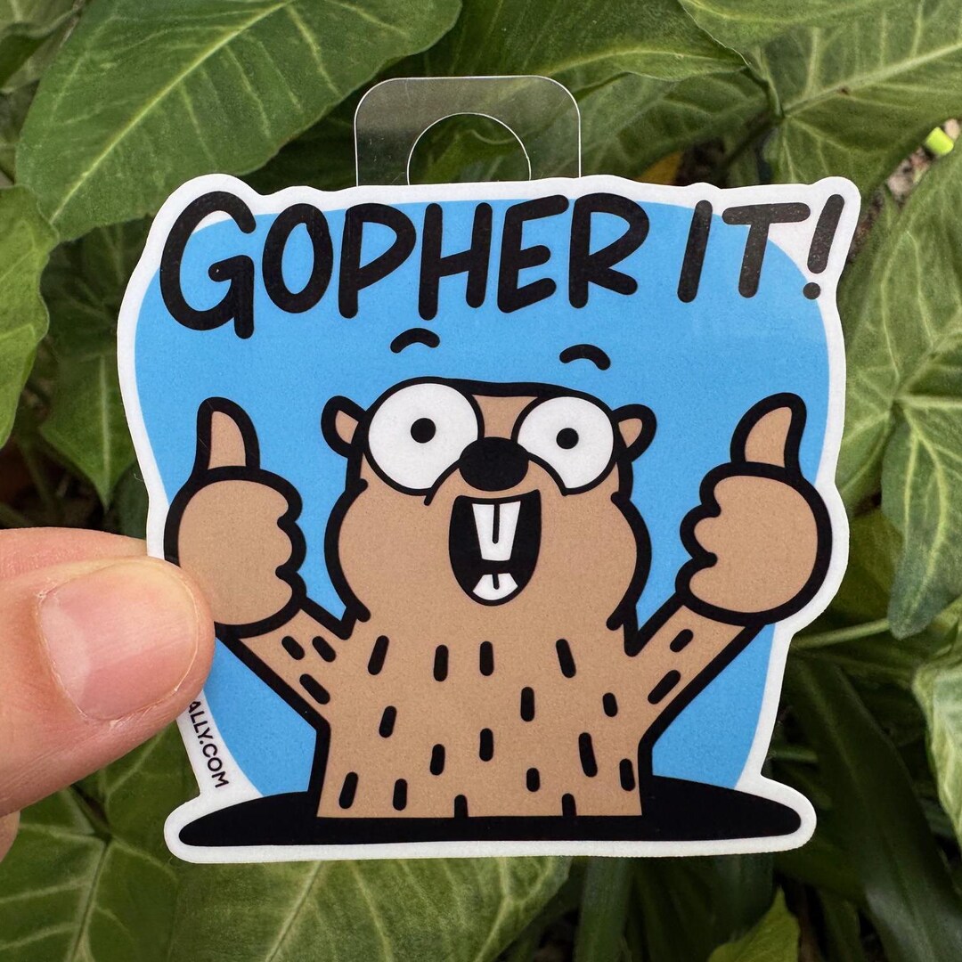 Funny Gym Sticker Pack Gopher Personal Trainer Gift Waterproof Decals ...