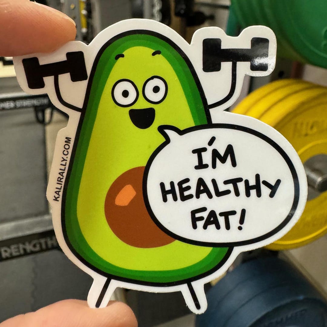 Cute Avocado Sticker Funny Food Sticker Pack Foodie Love Food Gift ...