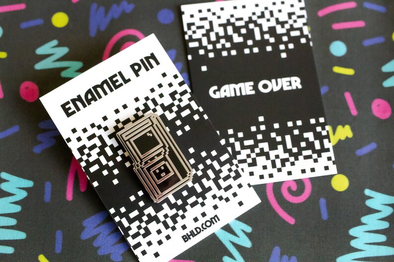 Arcade Pixel Art Enamel Pin - Etsy