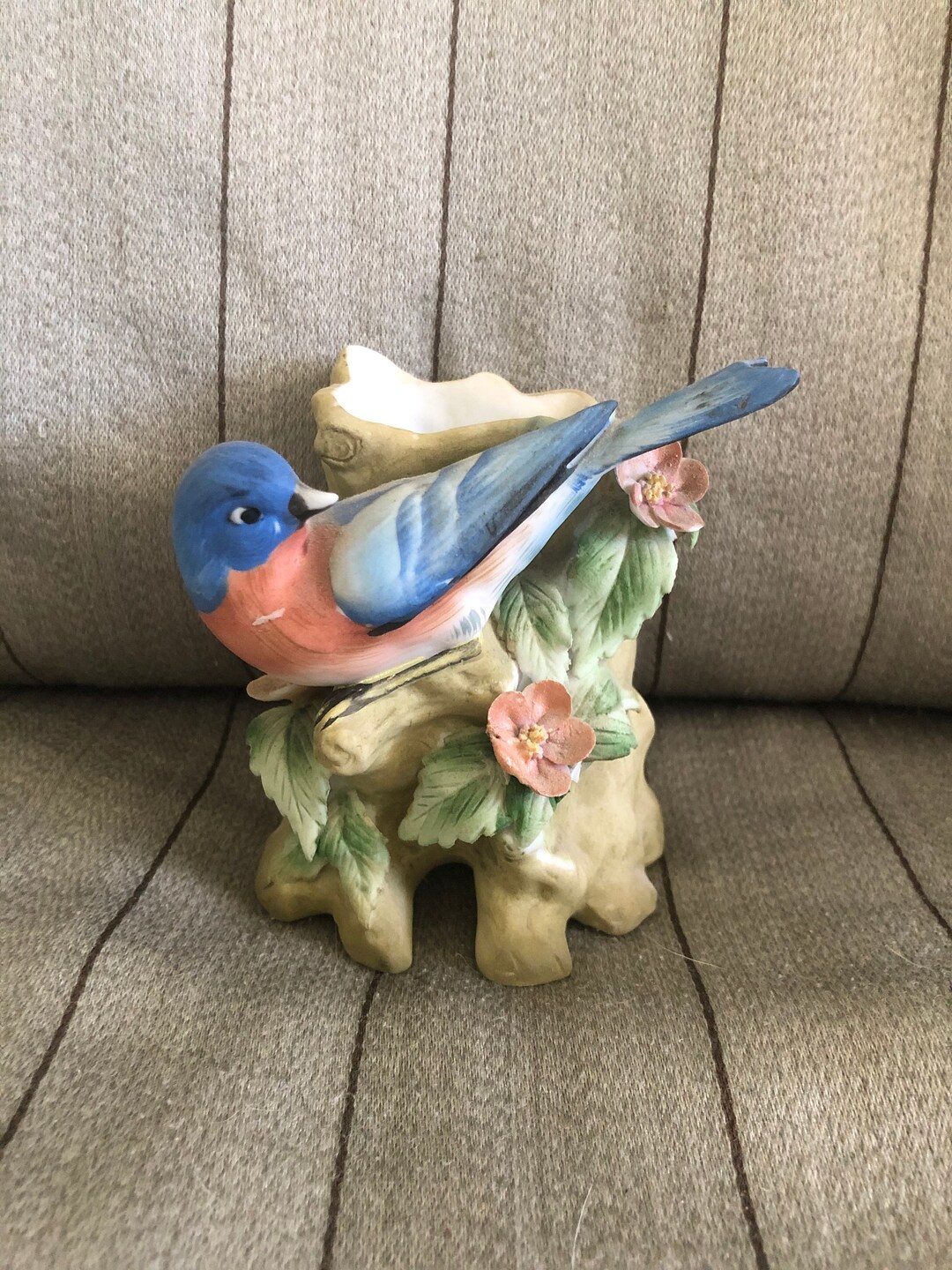 Lefton Blue Bird Bud Vase - Etsy