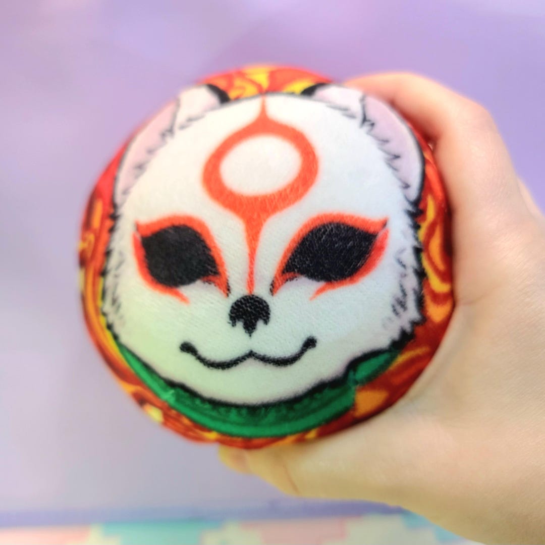Ōkami Amaterasu | Squeaky Manju Plush - Etsy Canada