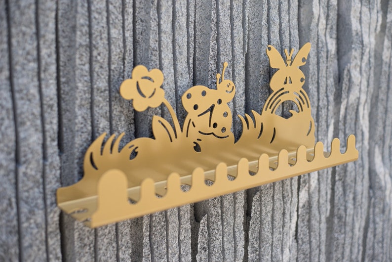 Modern, Decorative Wall Hook, SPRING, Wall Hanger Snd Shelf ...