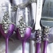 Violet Wedding Flutes Purple Wedding Glasses Champagne Flutes - Etsy