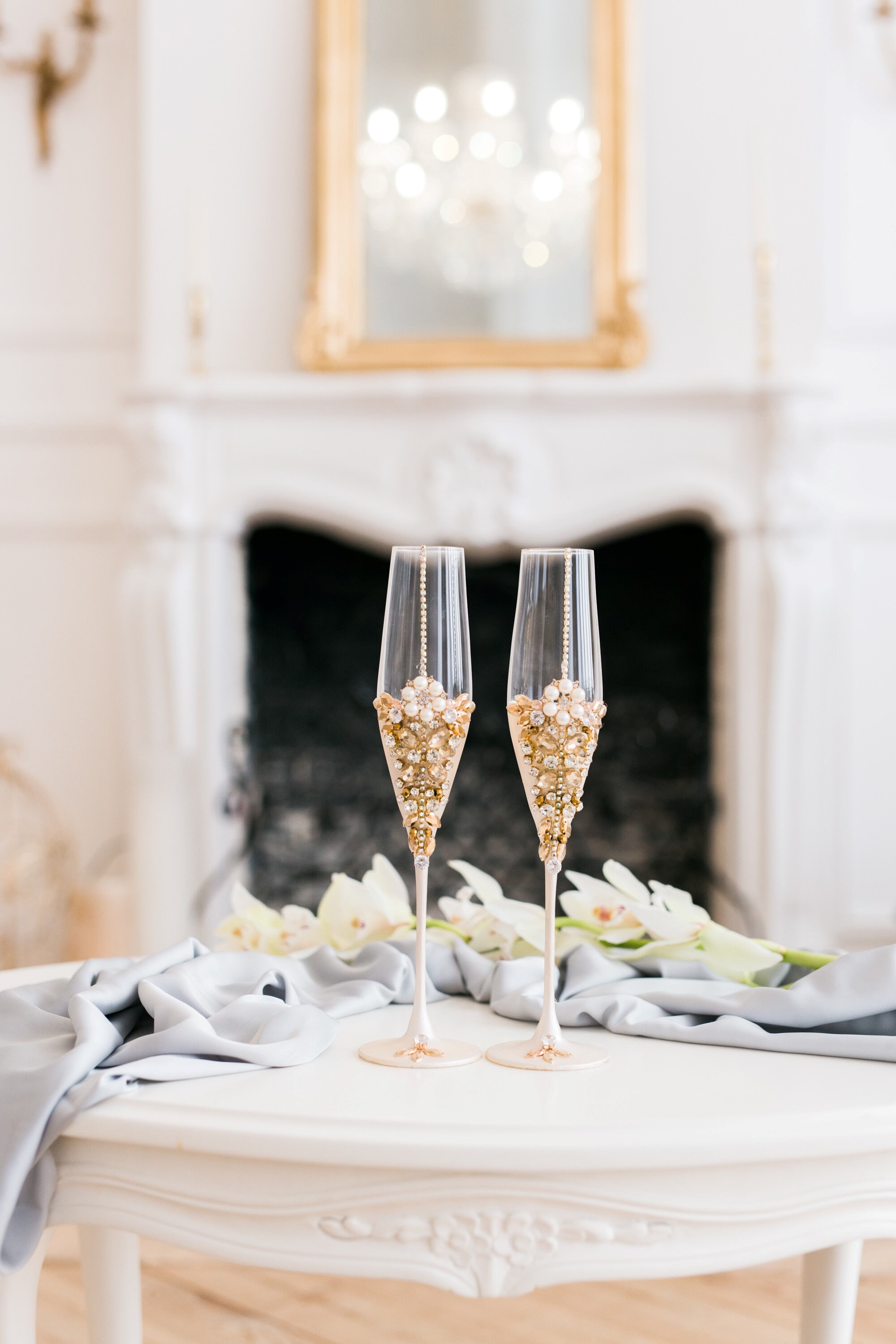 Wedding Cake Server Set Ivory Gold Cake Server and Knife - Etsy