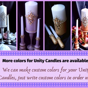 Unity Candle Set Personalized Unity Wedding Candle Memorial Candle ...