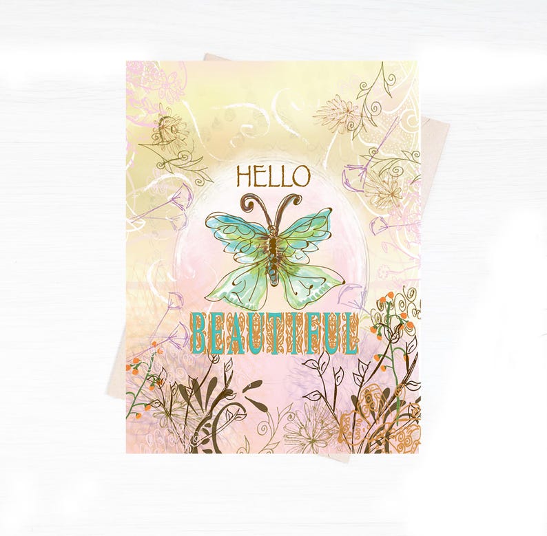 Blank Positive Reinforcement Card, Complimentary Greeting Card, Cards ...