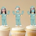 Surgeon Doctor Cupcake Toppers Graduation, Anesthesiologist Doctor ...