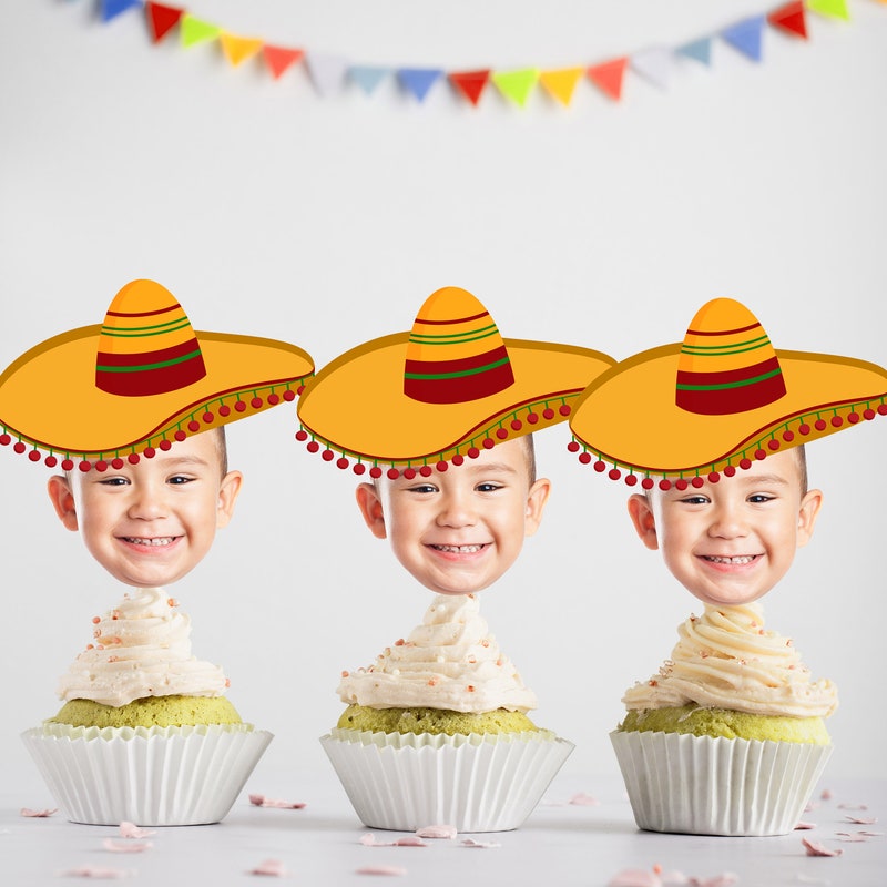 Fiesta Cupcake Toppers - Etsy