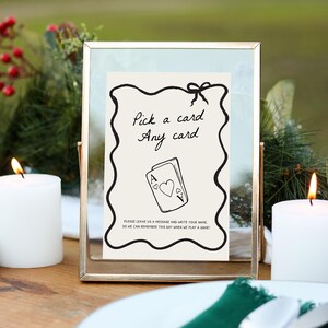 Pick a Card Wedding Sign, Playing Cards Guestbook Sign, Alternative ...