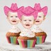 Pink Cowgirl Cupcake Topper Printable, First Rodeo Cupcake Toppers ...