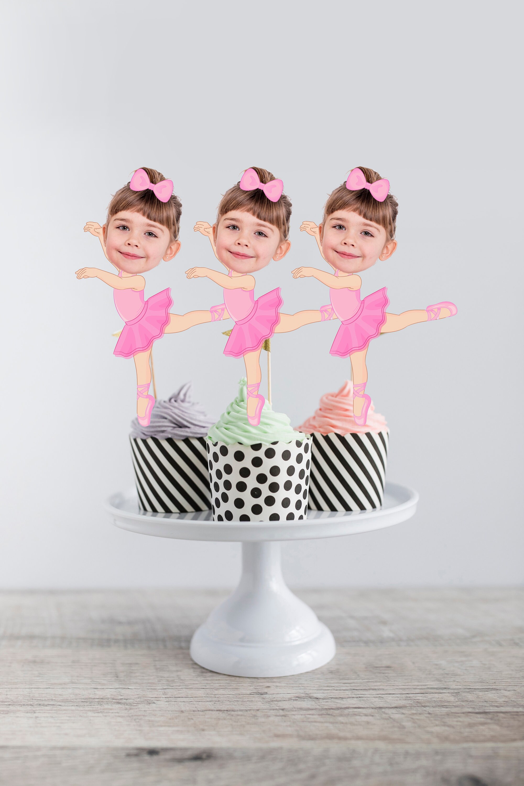 BALLERINA Cupcake Topper DIGITAL FILE Printable - Etsy