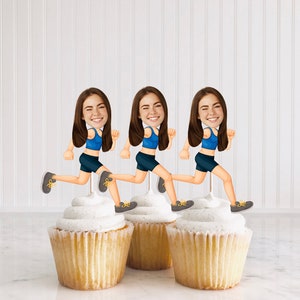 RUNNER Cupcake Topper, Marathon Cupcake Topper, Funny Cupcake Topper ...