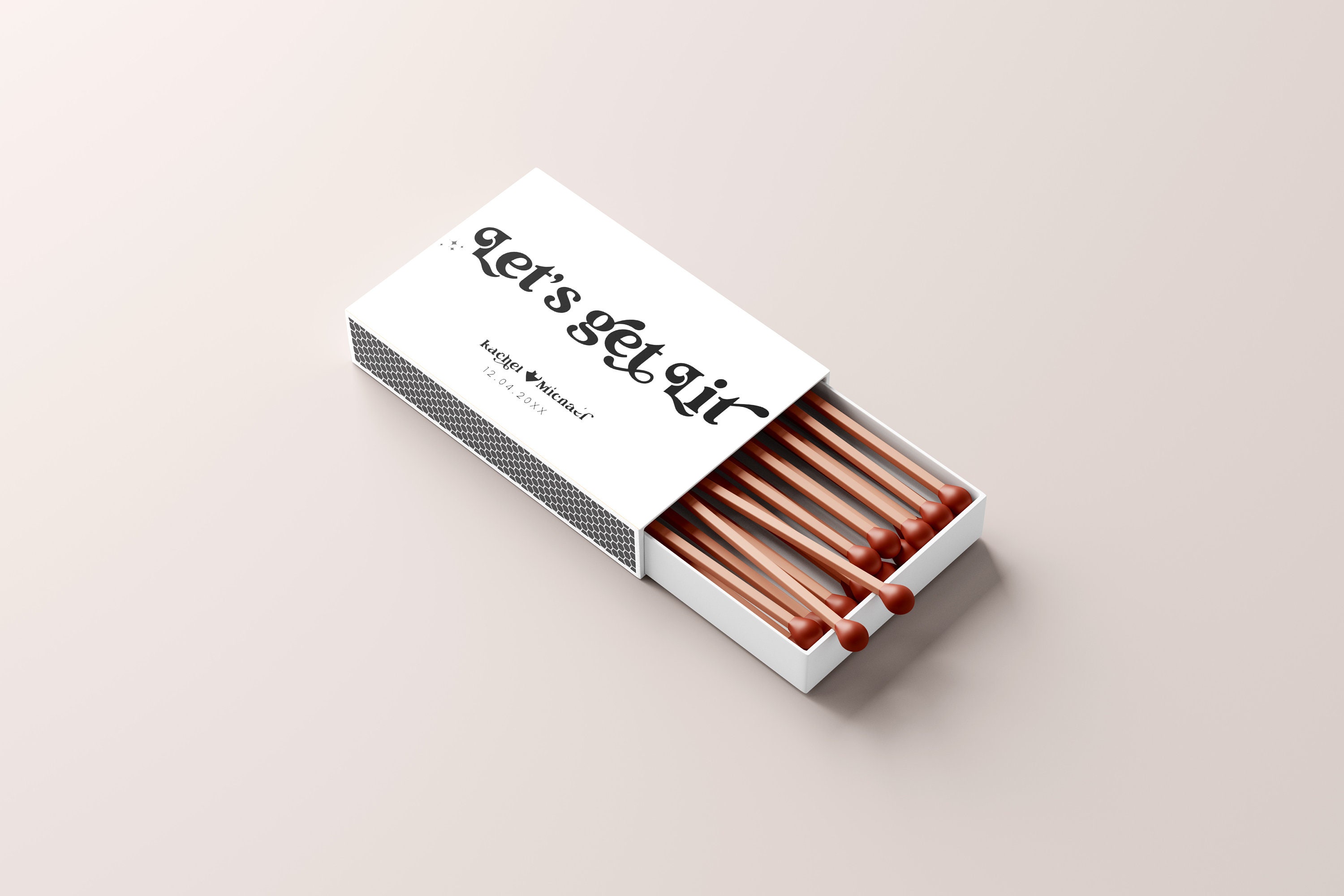 Minimalist Matchbox Label the Perfect Match Customized - Etsy