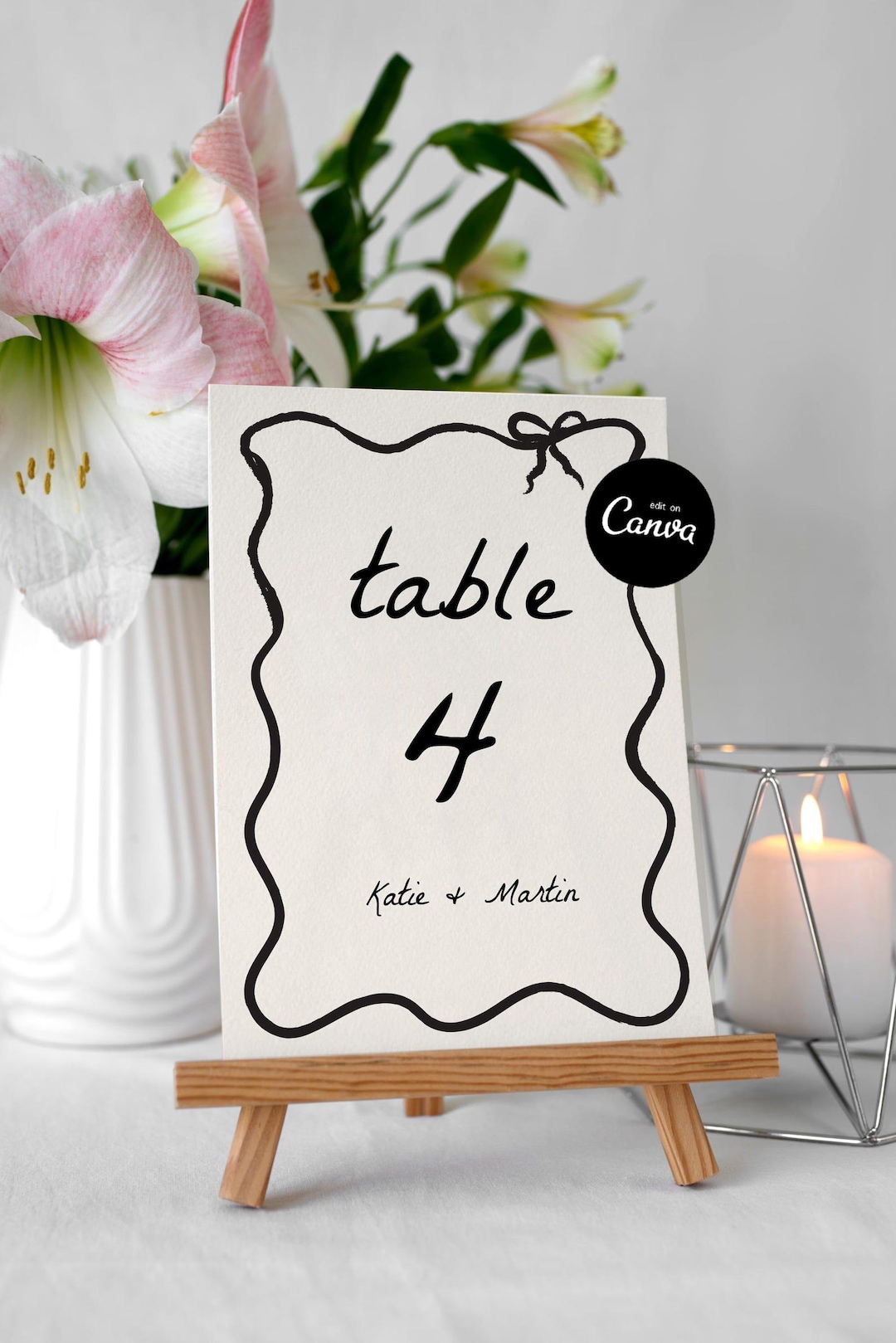 Hand Drawn Table Numbers for Wedding, Whimsical Wedding Table Numbers ...